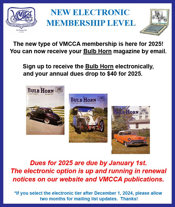 The Vintage Motor Car Club of America