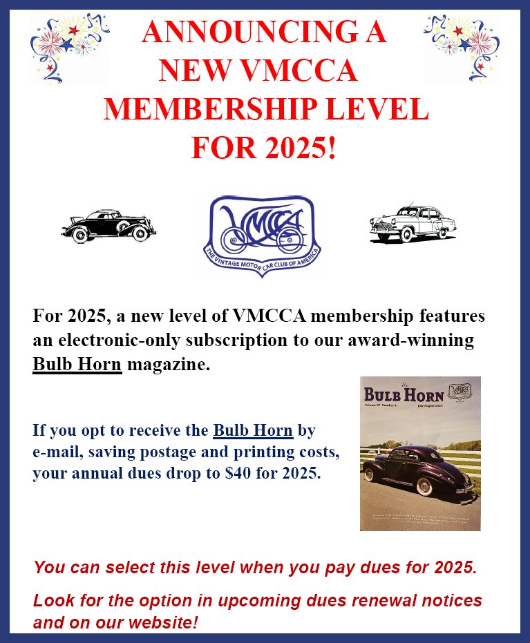 The Vintage Motor Car Club of America